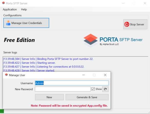 Best Free SFTP Server For Windows & Linux - PORTA SFTP SERVER