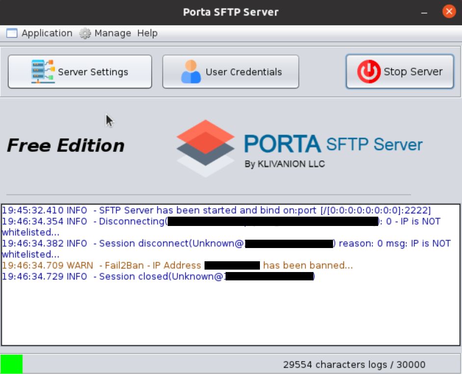 How To Use Fail2ban With Sftp Server Porta Sftp Server