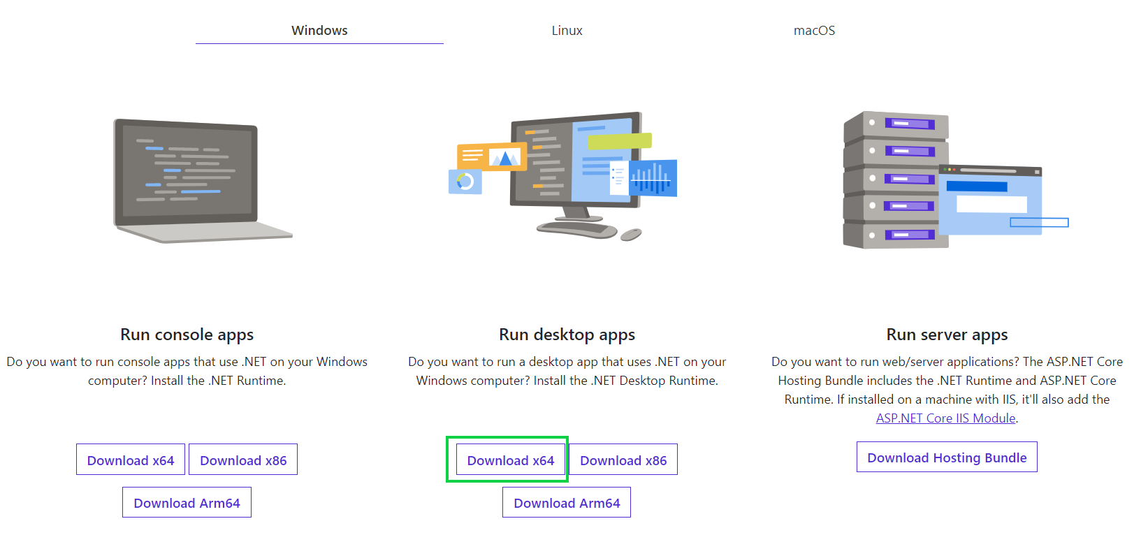 How To Install .NET Runtime In Windows OS - PORTA SFTP SERVER